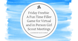 Friday Freebie A Fun Time Filler Game for Virtual and in Person Girl ...