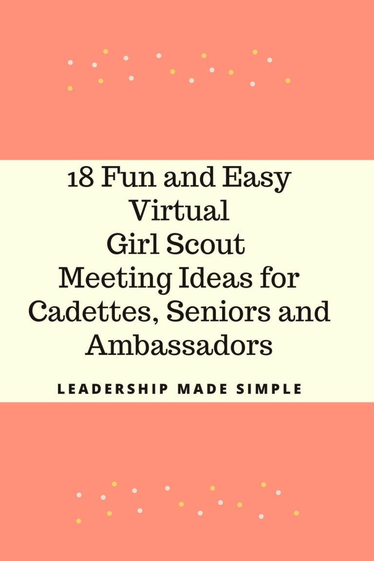 18 Virtual Girl Scout Meeting Ideas for Cadettes, Seniors and ...