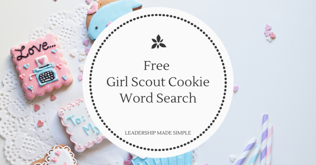 Friday Freebie Girl Scout Cookie Word Search – Troop Leader