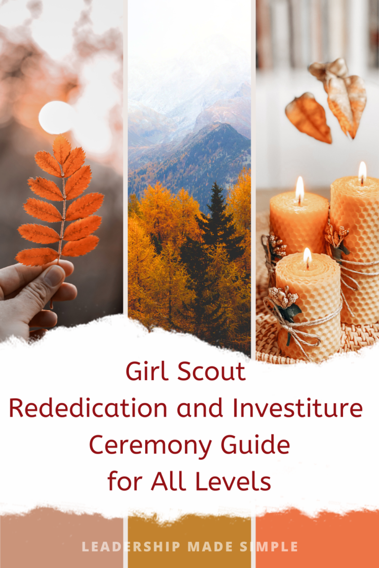 Girl Scout Rededication and Investiture Ceremony Guide – Troop Leader