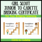 Girl Scout Junior to Cadette Bridging Ceremony – Troop Leader